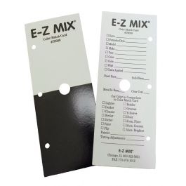 Black And White Color Match Card (250 ct) | Restomotive